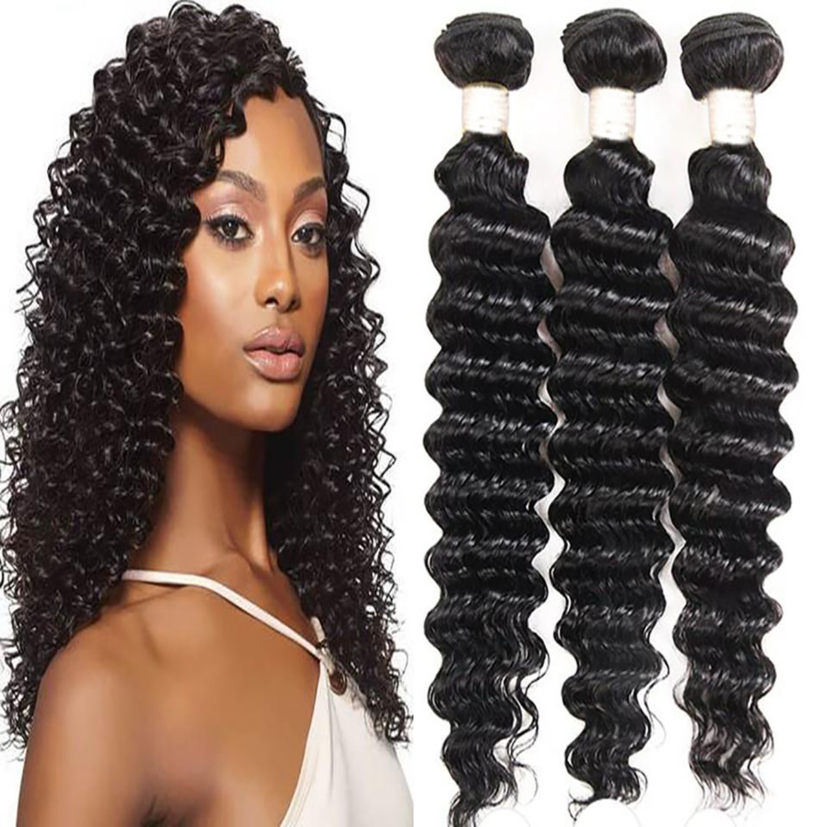 10A | 100% Virgin Human Hair | Deep Wave | Hair Boss